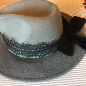 Accessories | Retro Fedora Hat Grey Os Adjustable Upcycled | Poshmark